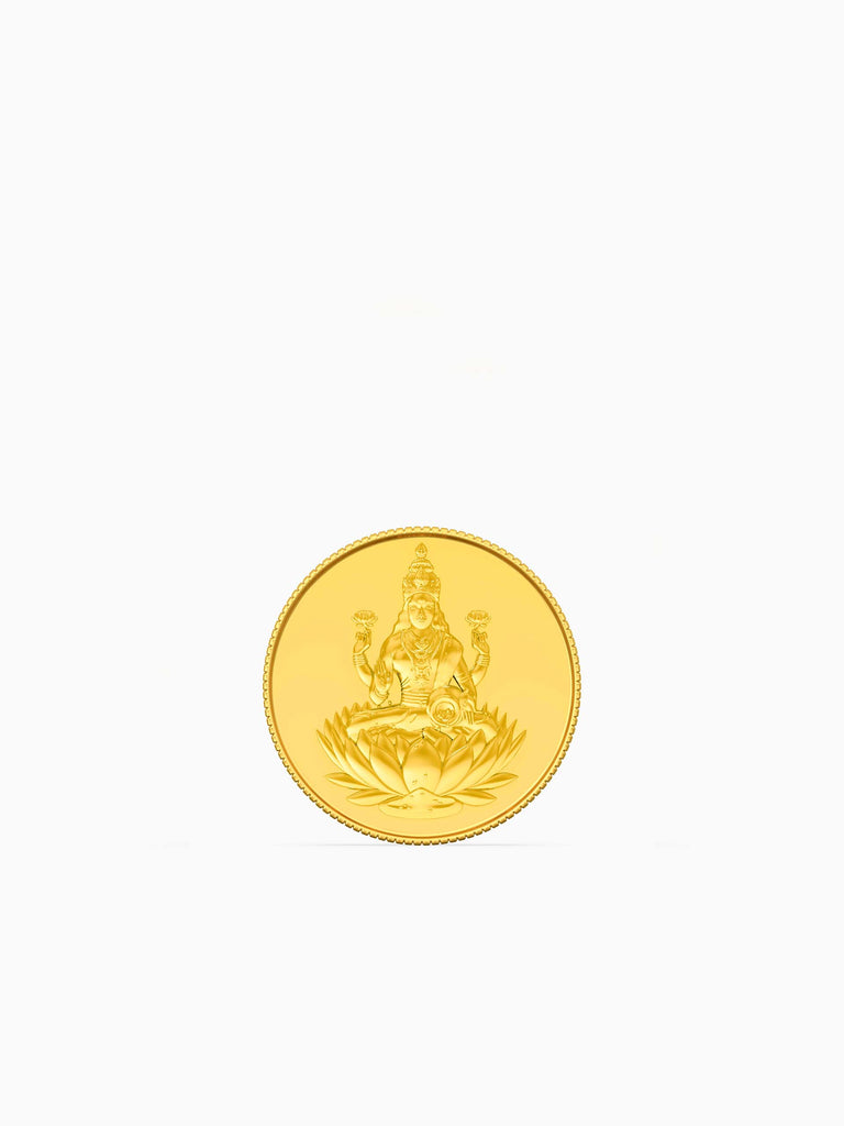 Zest Mélange | 1 Gram 995 Purity Goddess Laxmi Gold Coin