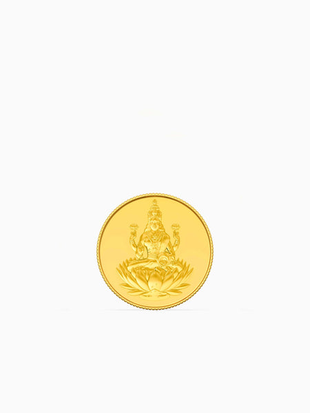 Zest Mélange | 1 Gram 995 Purity Goddess Laxmi Gold Coin